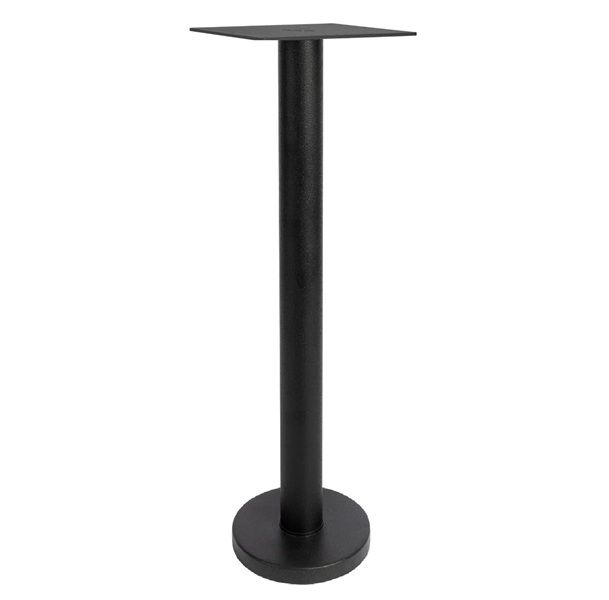 Profile Mid Height 880mm Floor Fixed Table Base - Black