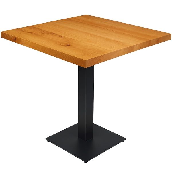 ProGlobal Natural Solid Oak Pedestal Bar or Dining Tables