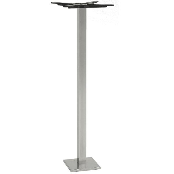 Bolt Down Table Legs / Floor Mounted Bar Table Base with Square Foot Plate